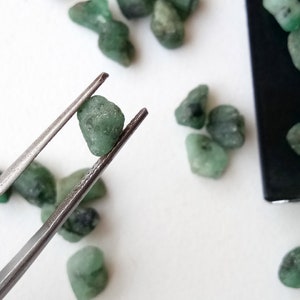 7-8mm Emerald Rough, Green Emerald Rough Stones, Rough Emerald ...