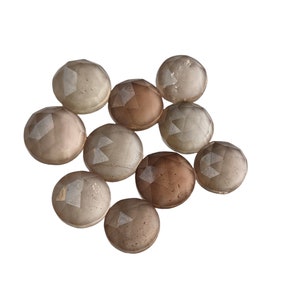 8-9mm Imperial Topaz Faceted Round Flat Back Cabochons, Imperial Topaz ...