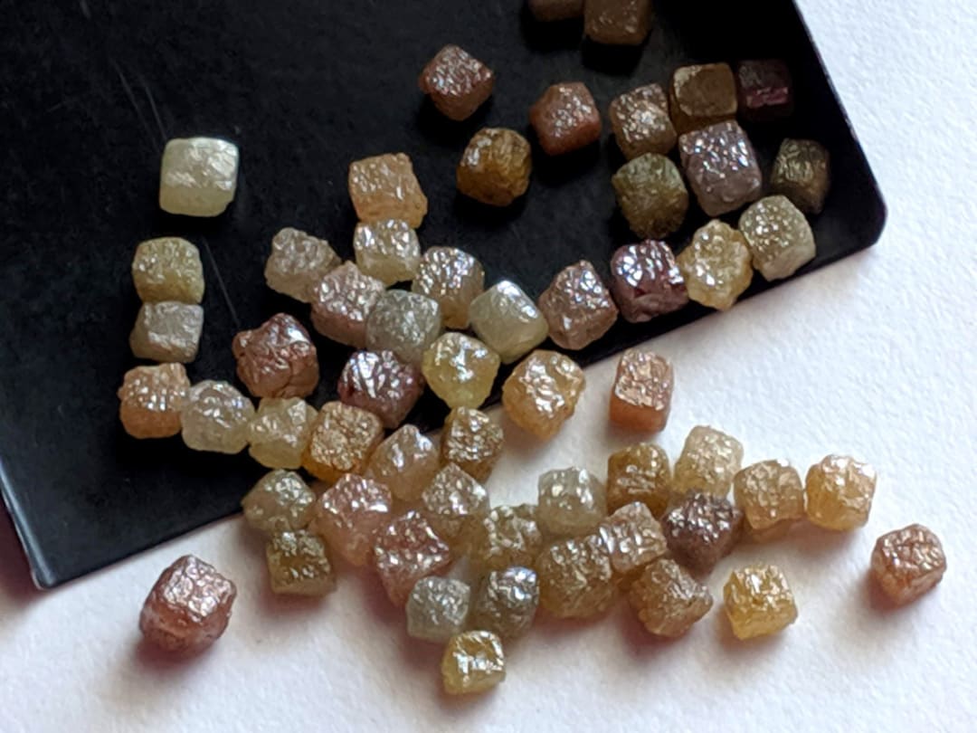 3.5-4.5mm Multi Diamond Cube, Raw Multi Diamond Box, Loose Multi ...