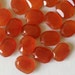 12x16mm Red Chalcedony Table Cut Flat Back, Red Chalcedony Rose Cut ...