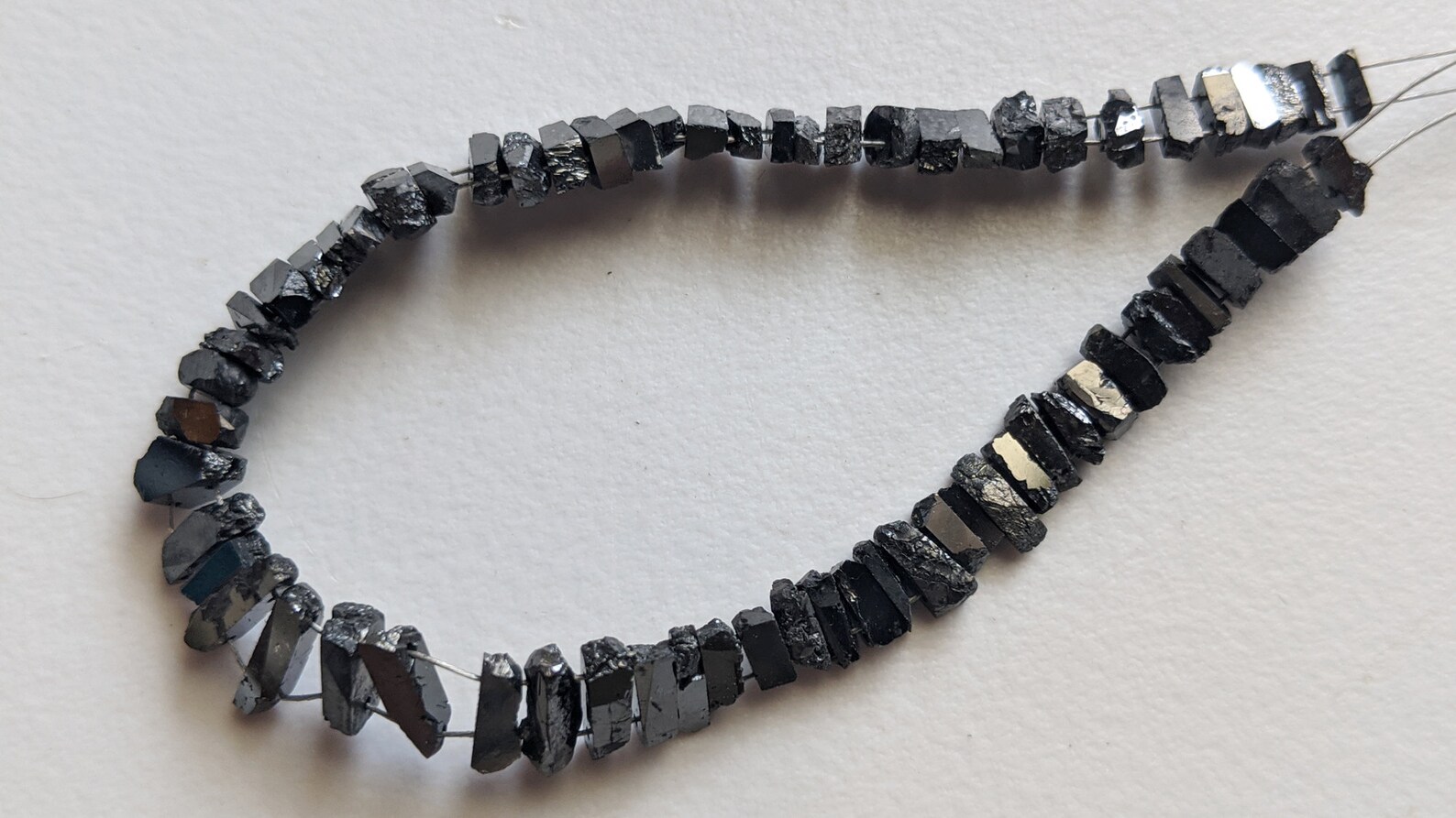 4-7mm Black Diamond Sticks Polished Natural Rough Diamond Stick Beads ...