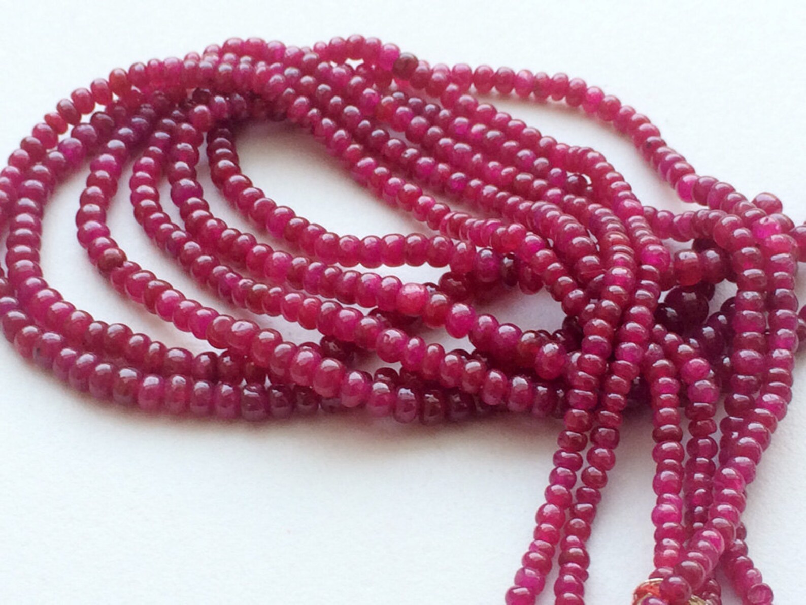 3-4.5mm Ruby Plain Rondelle Beads Ruby for Jewelry Ruby - Etsy