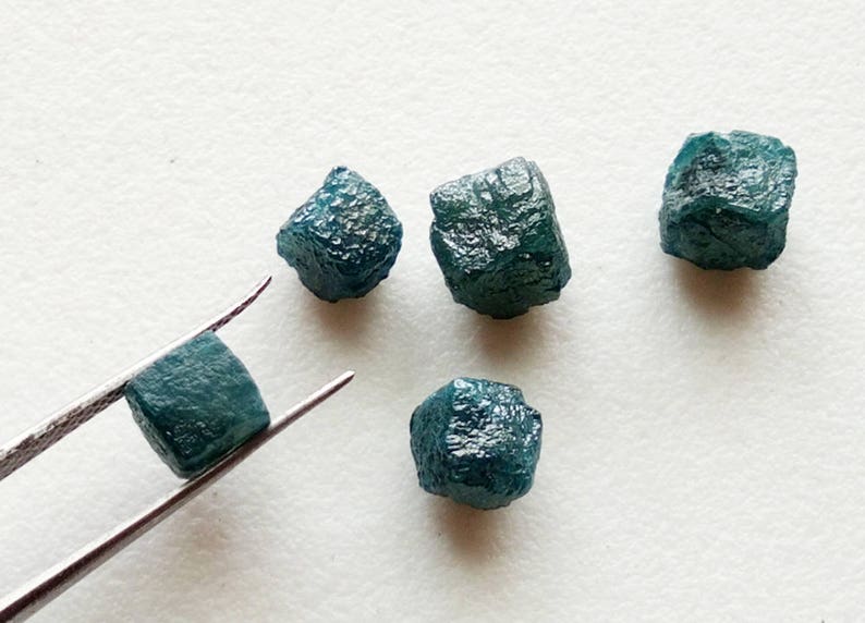 5-6mm Blue Rough Diamond Box Cubes Natural Diamond Cubes Raw - Etsy