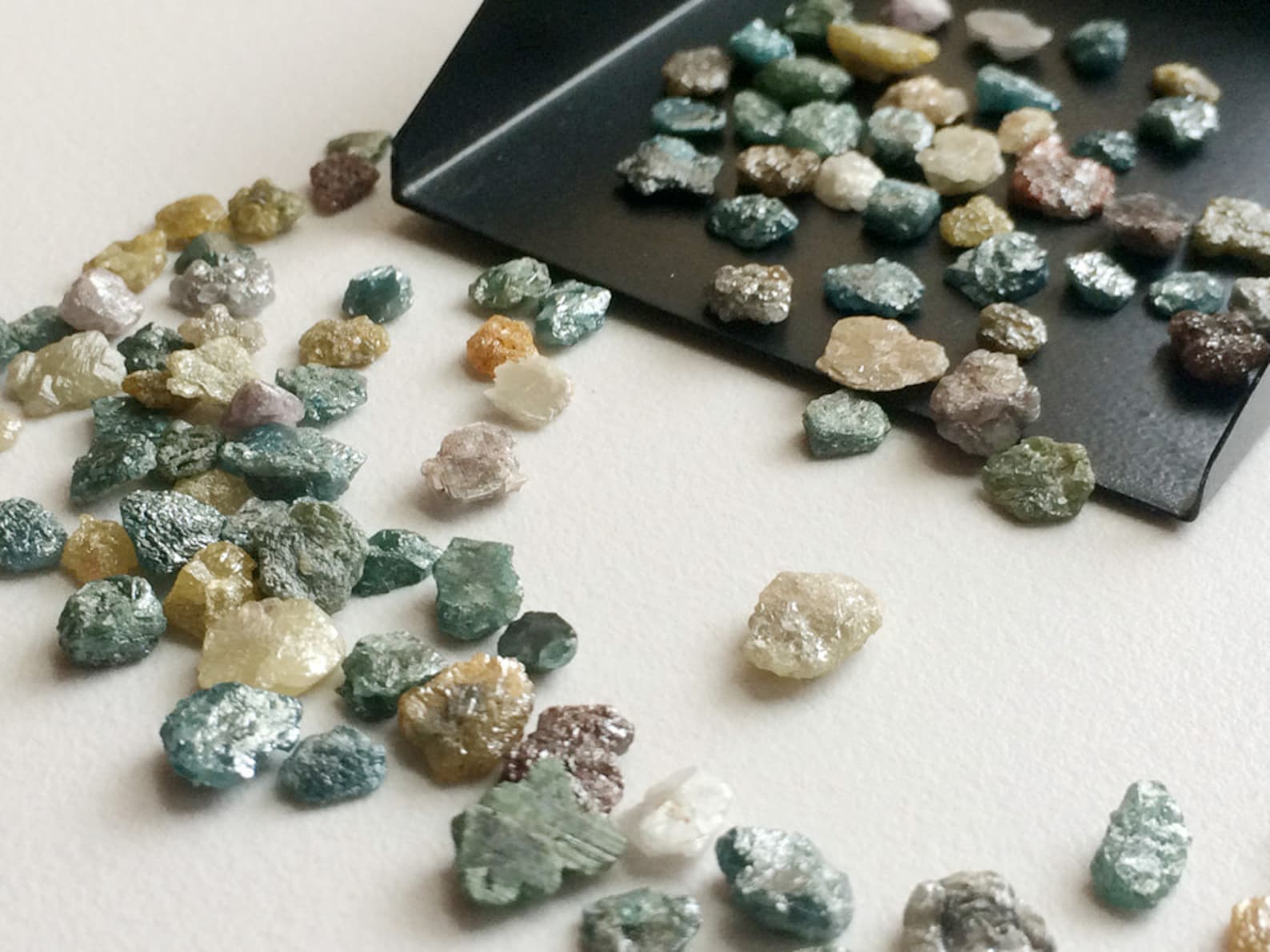 4-6mm Multi Color Rough Diamond Slices Diamond Slices - Etsy