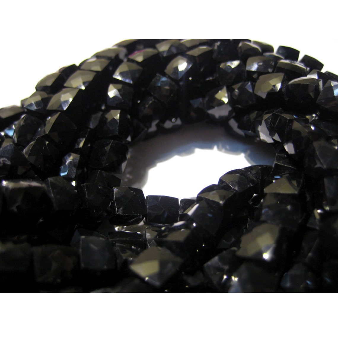 6mm Black Spinel Cube Beads Natural Black Spinel Faceted Box - Etsy