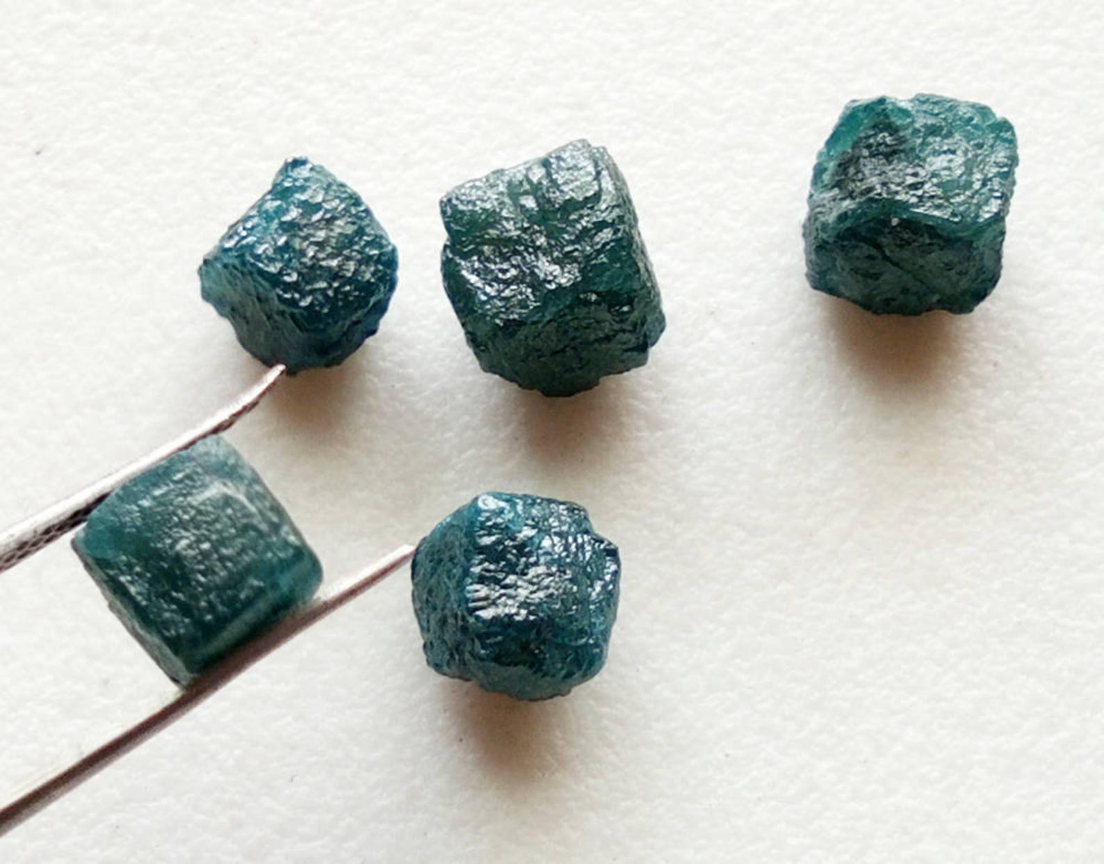 5-6mm Blue Rough Diamond Box Cubes Natural Diamond Cubes Raw - Etsy