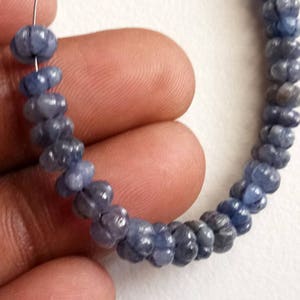 4.5-5.5mm Blue Sapphire Melon Beads, Sapphire Carved Melon Beads ...