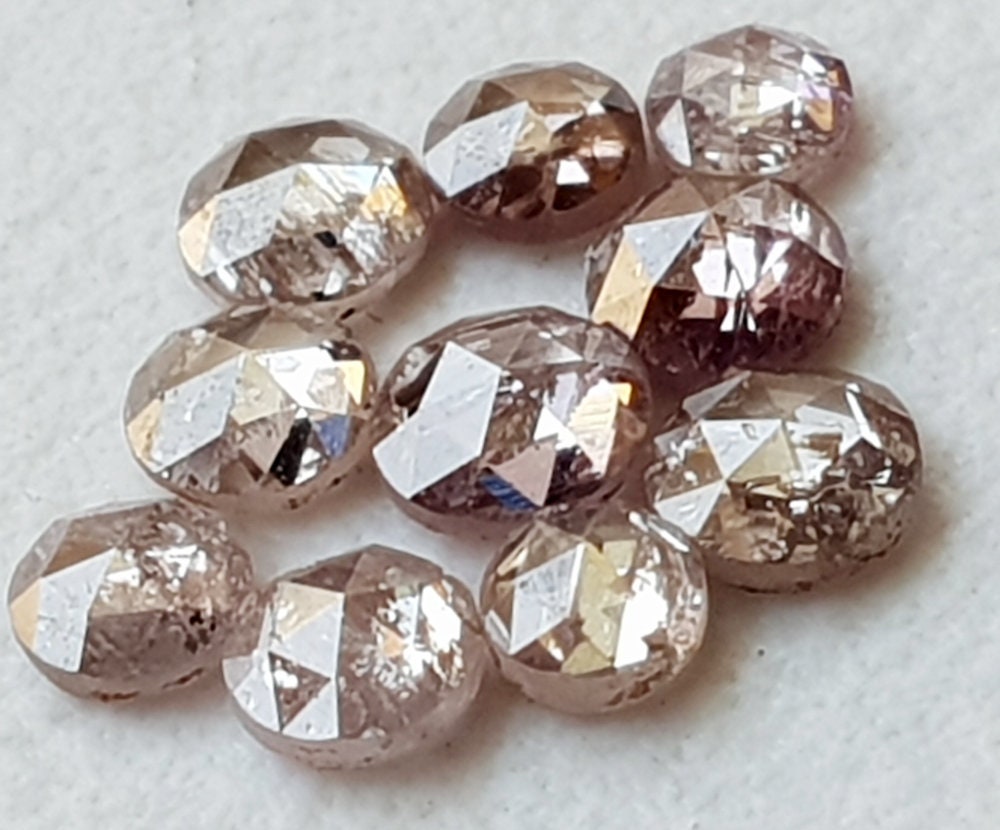 2.4mm-2.5mm Pink Rose Cut Diamond Rare Natural Rose Cut | Etsy