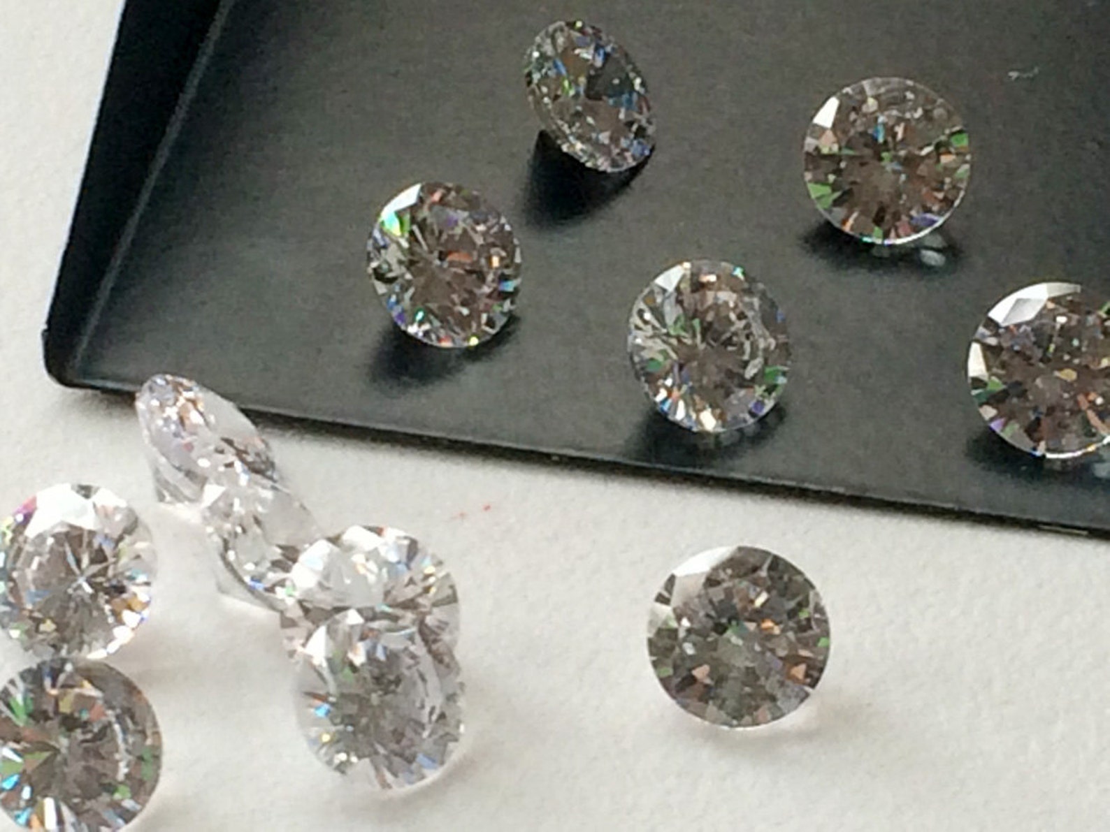8mm Cubic Zirconia Loose Round Zircons Faceted Zirconia - Etsy