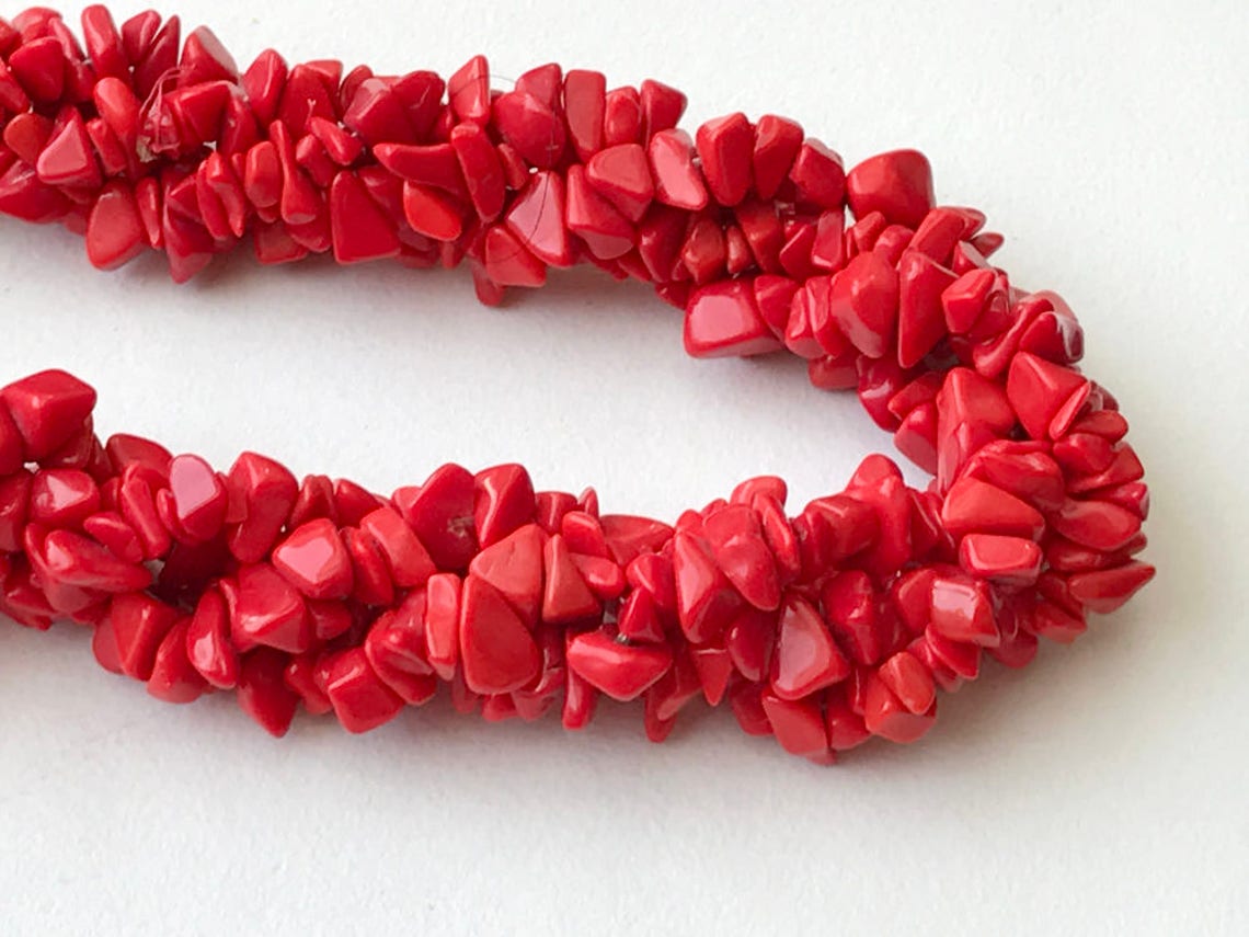 4-9mm Red Stone Beads, Redstone Gemstone, Red Stone Chip for Jewelry ...