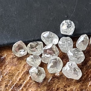 Beautiful Clear Diamond Crystal, 3-3.5mm Clear White Loose Diamond ...