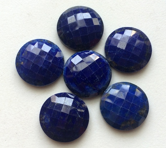 25mm Huge Lapis Lazuli Checker Cut Cabochons Lapis Lazuli - Etsy