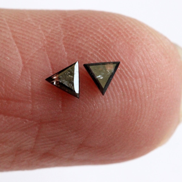 Triangle Gemstone Ring - Etsy