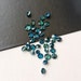 2.5-3mm Blue Brilliant Cut Faceted Round Shape Diamond, Loose Sparkling ...