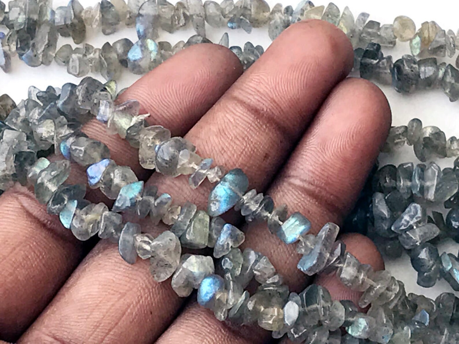 5mm to 8mm Approx Labradorite Beads, Labradorite Gemstone Chips ...