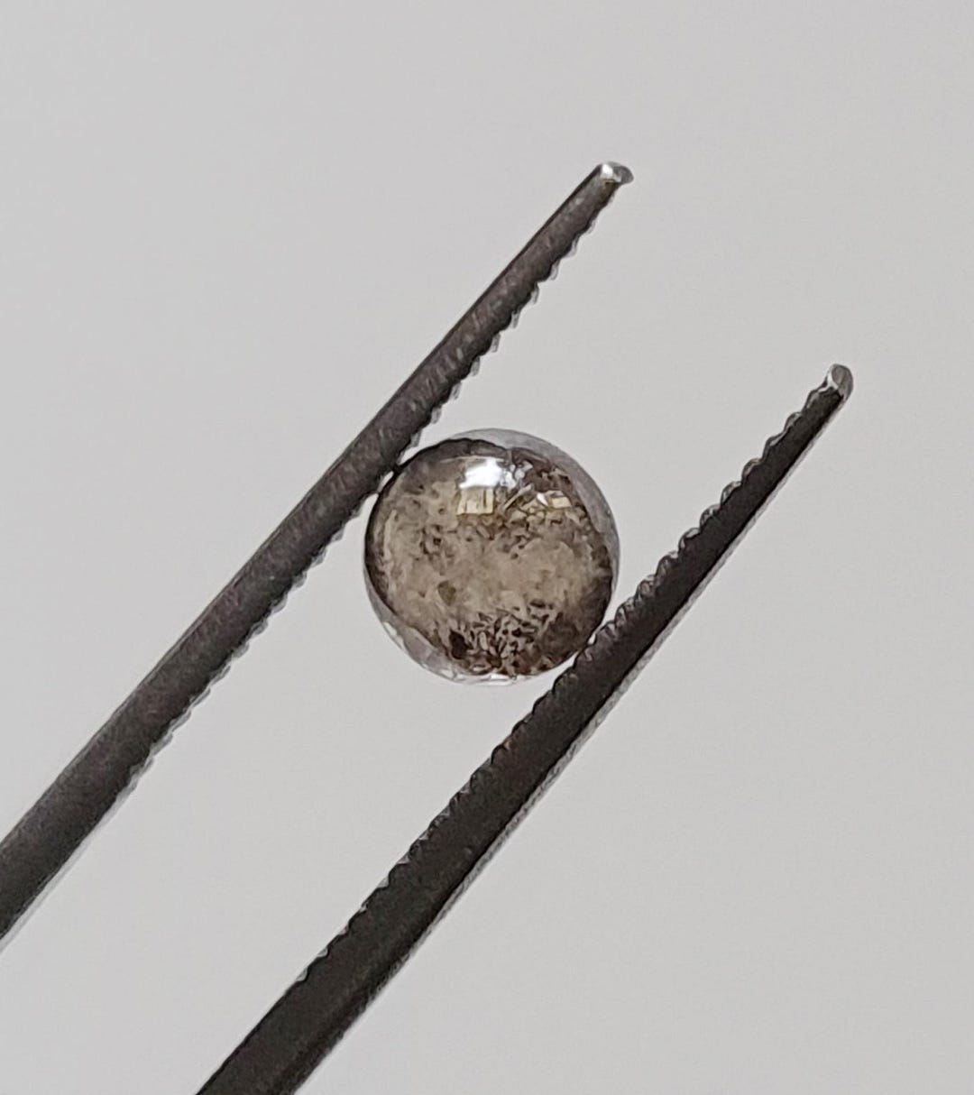 Rare Grey Diamond Ball Plain, Natural Gray Smooth Polished Round ...