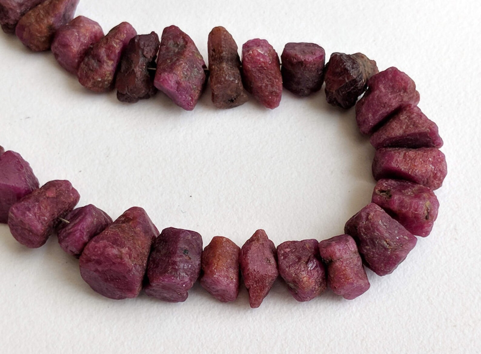 10-15mm Raw Ruby Stones, Natural Loose Raw Gemstone, Ruby Rough Beads ...