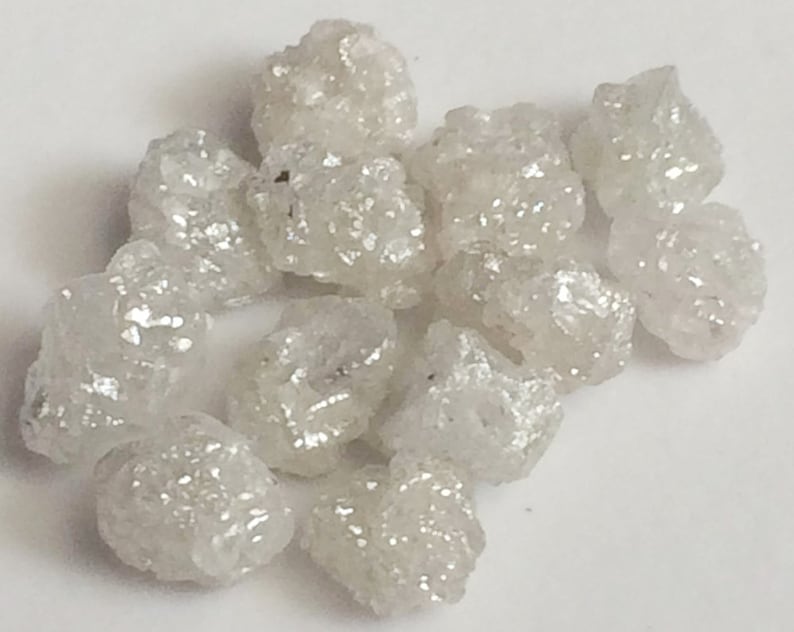 4-5mm Flat White Raw Diamond Slice, Natural White Flat Rough Diamonds ...
