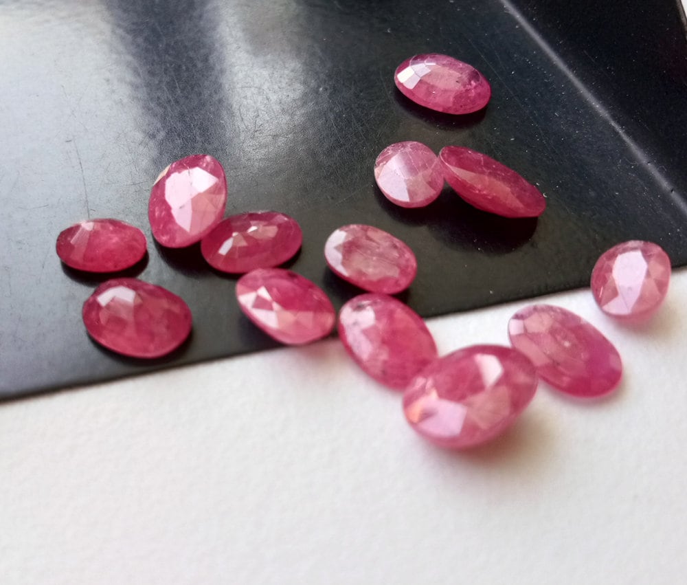 5x7mm 6.5x9mm Ruby Mozambique Oval Cut Stone Natural Ruby - Etsy