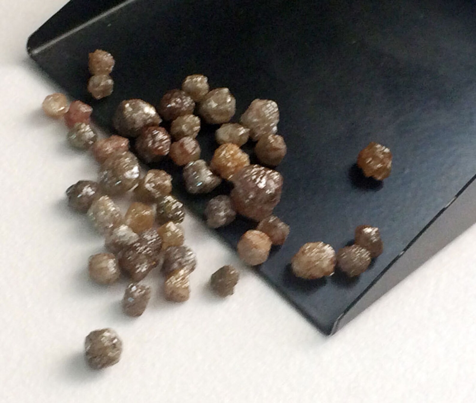 3-6mm Brown Rough Diamond Rondelles, Brown Raw Diamonds, Loose Diamonds ...
