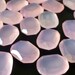 12x16mm Rose Pink Chalcedony Table Cut Flat Back, Rose Pink Cabochons ...