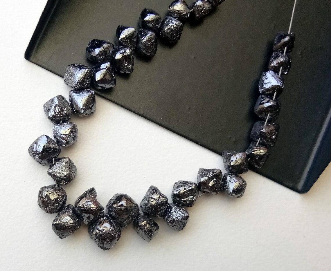 4.5-5.5mm Grey Diamond Crystal Drilled Grey Diamond Crystal | Etsy