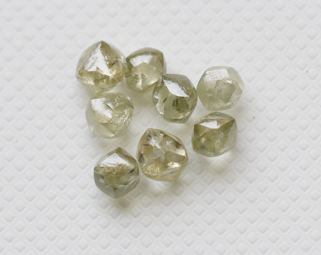Clear Light Yellow Diamond Rough Crystals, Natural Light Yellow Smooth ...
