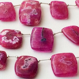17x19 - 27x22mm Pink Solar Quartz, Solar Quartz Rectangle Beads for ...