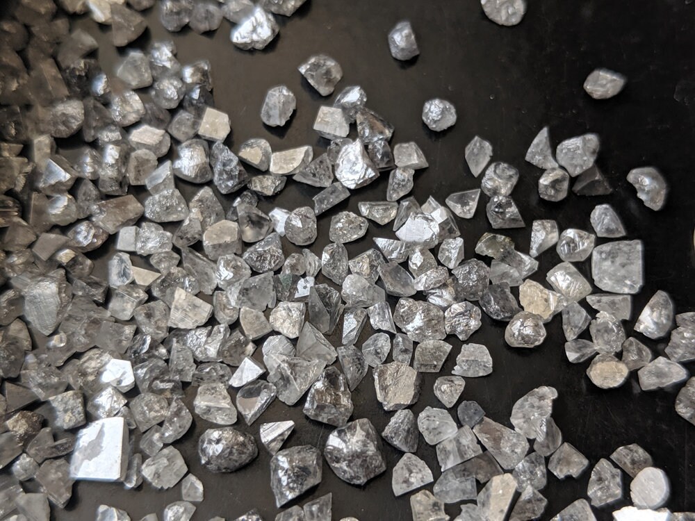 2-3mm Salt and Pepper Rough Diamond Chips, Raw Uncut Diamond, Raw ...