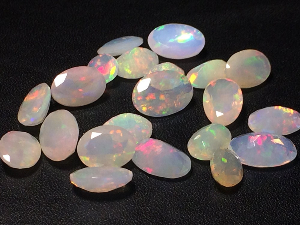 6x7.5mm-7.5x10mm Ethiopian Opal Oval Shape Cut Stone Natural - Etsy