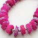 12-15mm Approx Hot Pink Solar Quartz, Rough Solar Quartz Slices, Solar ...