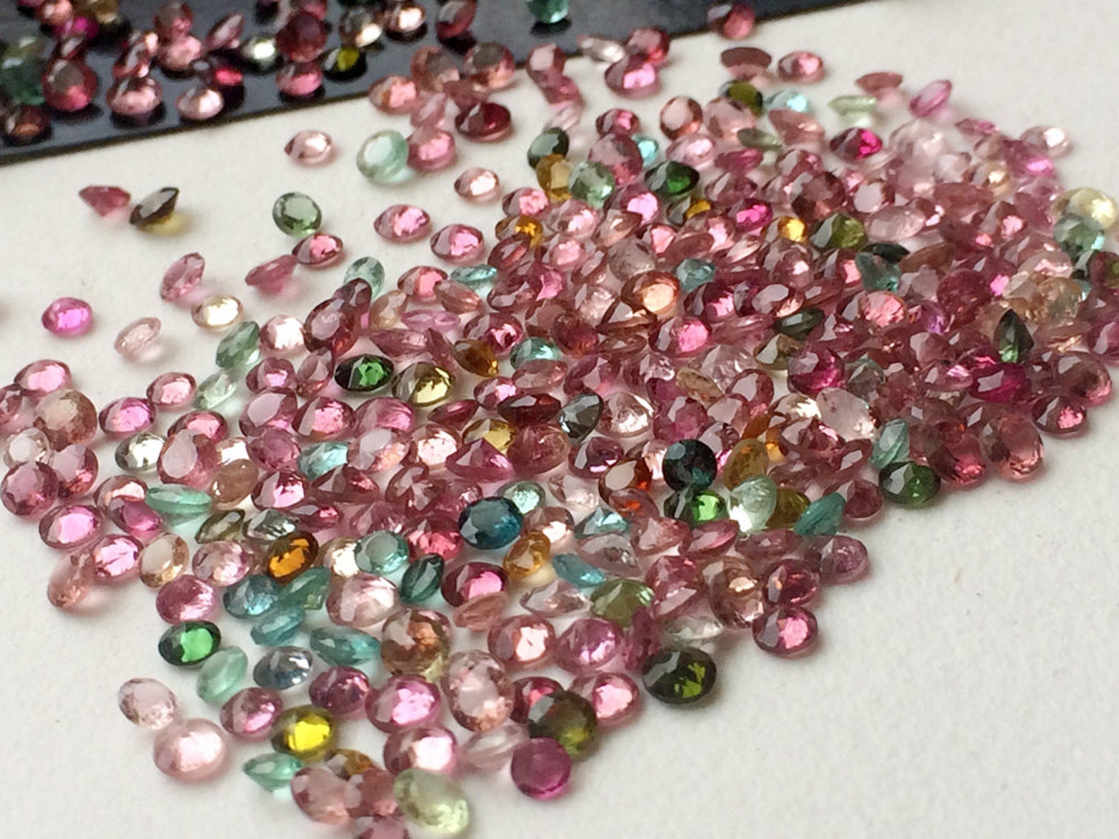2.5-3mm Multi Tourmaline Round Cut Stones, Natural Multi Tourmaline ...