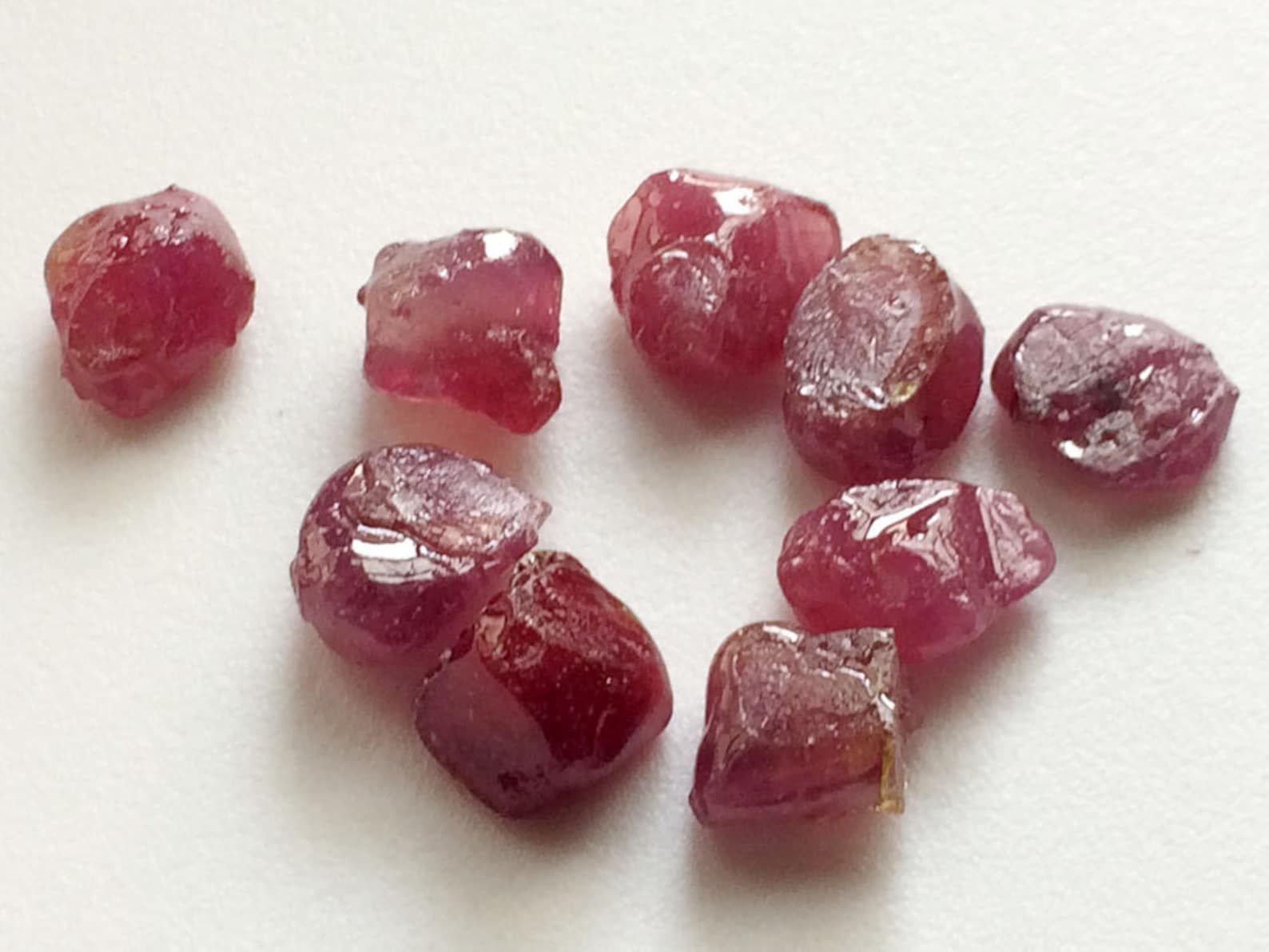 12-18mm Ruby Glass Filled Gems Rough Ruby Gemstones Raw - Etsy