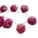 26-35mm Pink Solar Quartz, 7pcs Solar Quartz Beads, Stalactite Slice ...