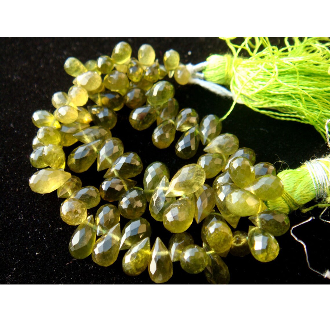 4x6mm-6x8mm Vesuvianite Tear Drops, Vessonite Micro Faceted Tear Drop ...