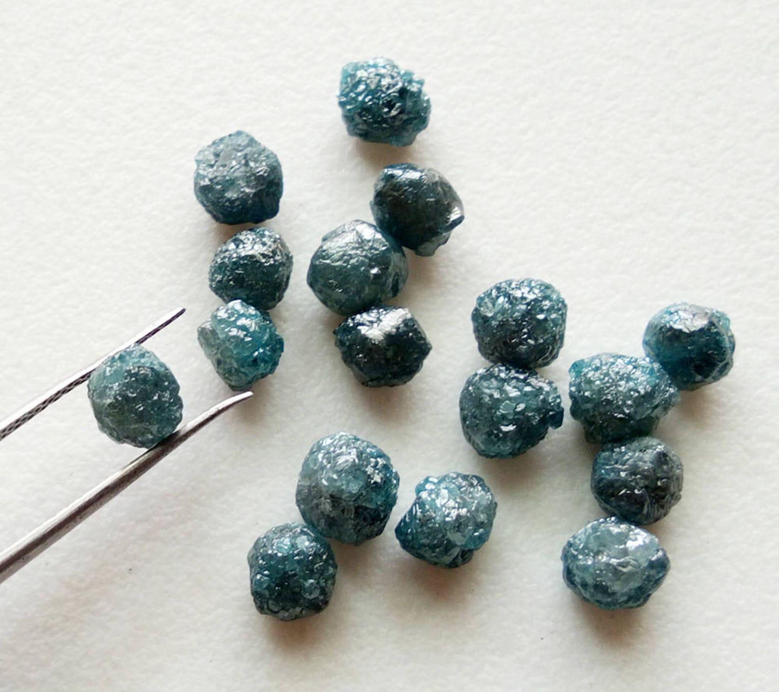 4.5-6mm Blue Raw Diamond Blue Rough Diamond Rough Diamond - Etsy