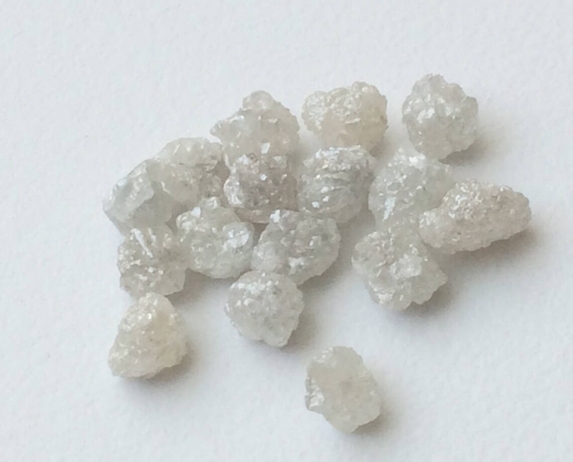 5-6mm White Rough Diamond White Raw Diamond Uncut Diamond - Etsy