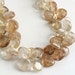 10-13mm Imperial Topaz Plain Heart Beads, Golden Champagne Topaz Heart ...