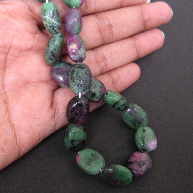 20mm Ruby Zoisite Tumbles Plain Oval Tumbles Ruby Zoisite - Etsy