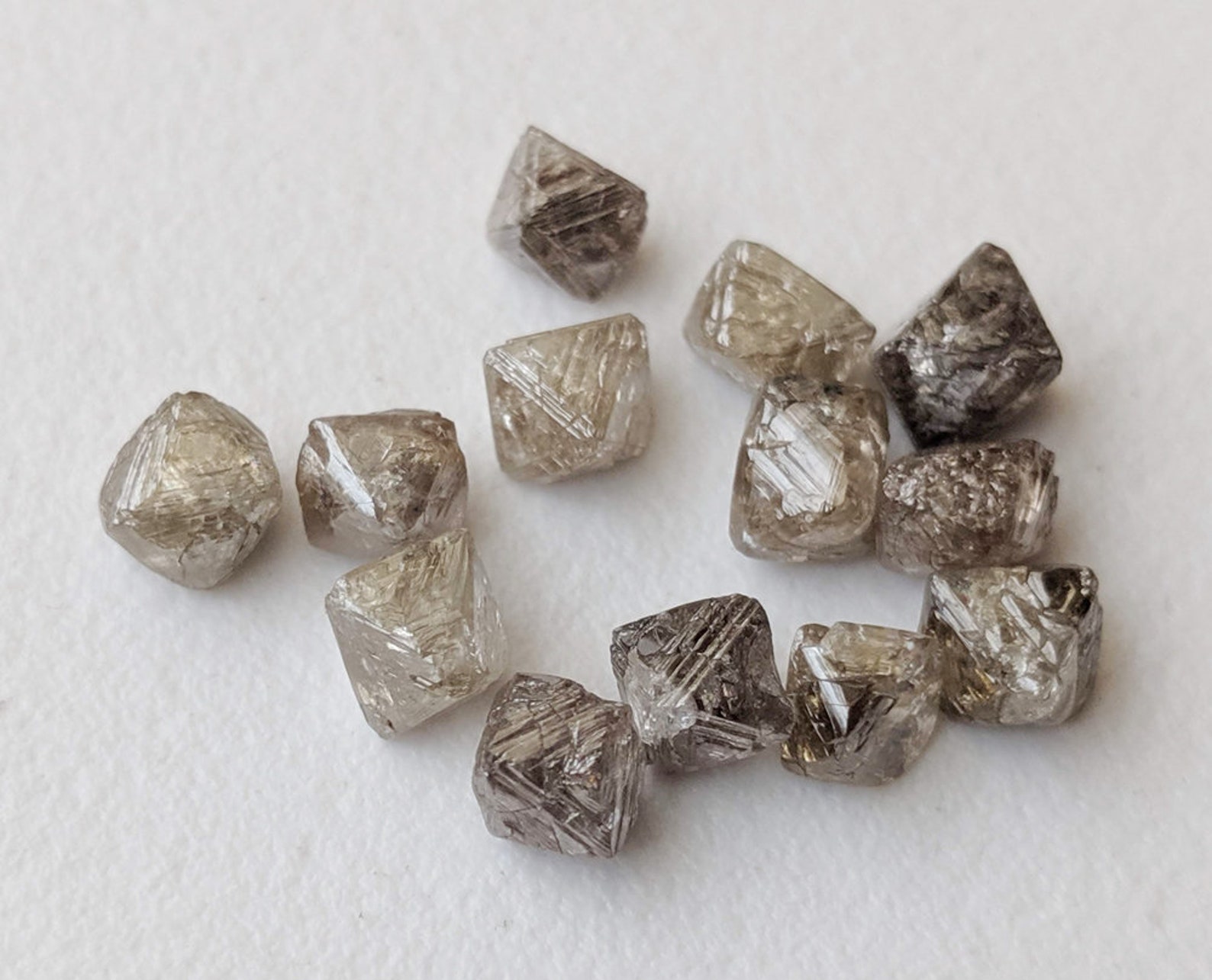 4-4.5mm Light Brown Raw Diamond Crystal Natural Brown Rough - Etsy