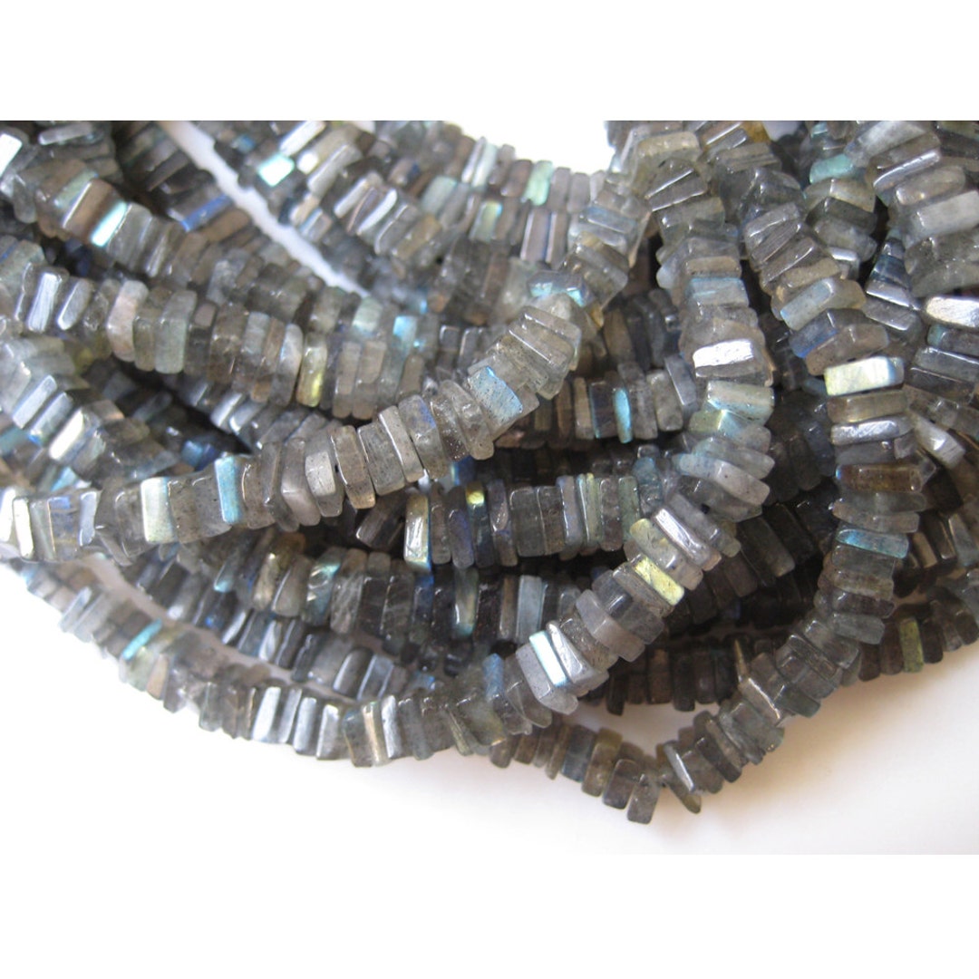 4mm Labradorite Square Heishi Beads, Labradorite Square Heishi ...