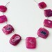 17x19 - 27x22mm Pink Solar Quartz, Solar Quartz Rectangle Beads for ...