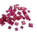 2-3.5mm Ruby Mozambique Princess Cut Stone, Natural Ruby Faceted Square ...