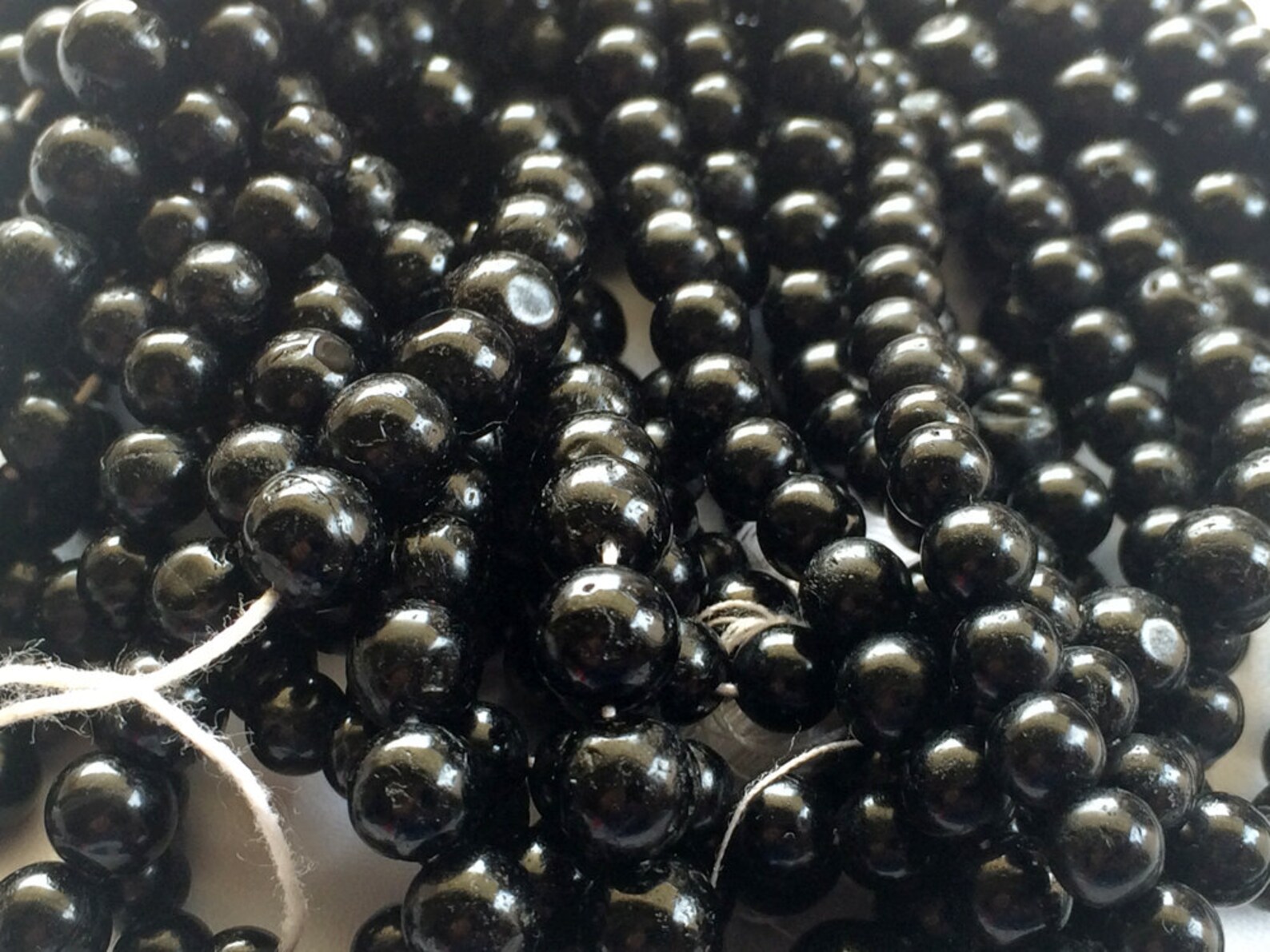 6.5mm Black Tourmaline Beads Black Tourmaline Plain - Etsy