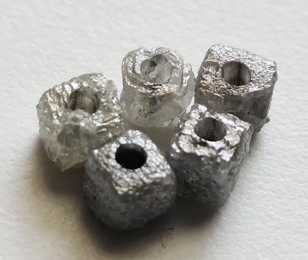 4.5-5mm Grey Raw Diamond Cubes, 1 Pc Box Shaped Grey Diamond Cube, 2mm ...