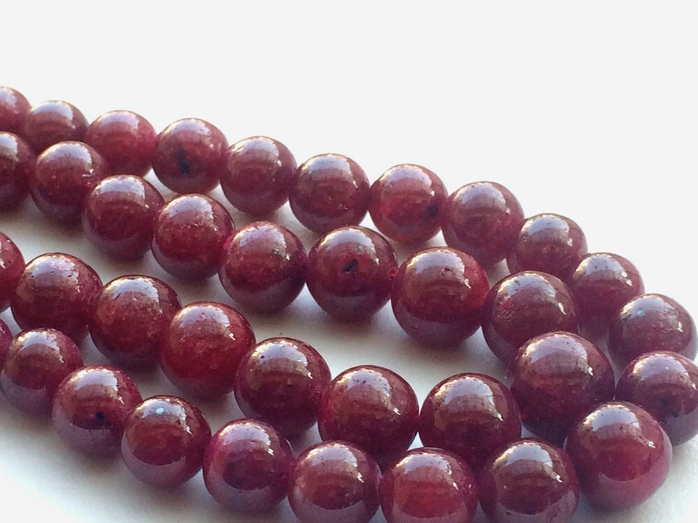 7-11mm Ruby Plain Beads Ruby Plain Beads for Jewelry Ruby - Etsy