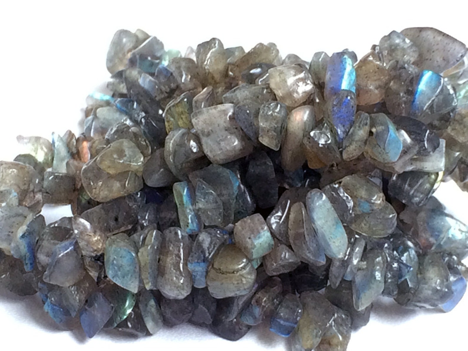 5-7mm Labradorite Gemstone Chips Labradorite Beads 32 | Etsy