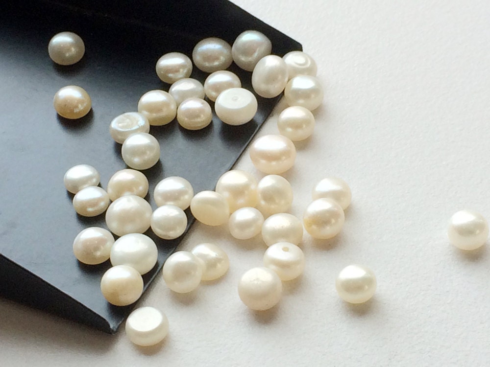 4-6mm Pearls Ivory Pearls Natural Fresh Water Pearl | Etsy