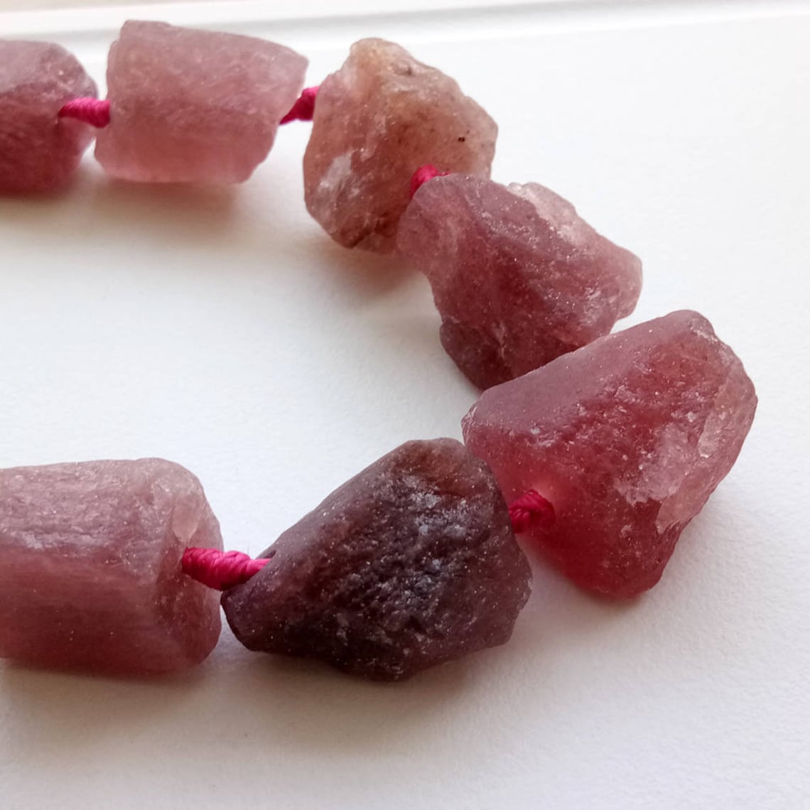 20-25mm Raw Strawberry Quartz Stones Huge Natural Loose Rough - Etsy