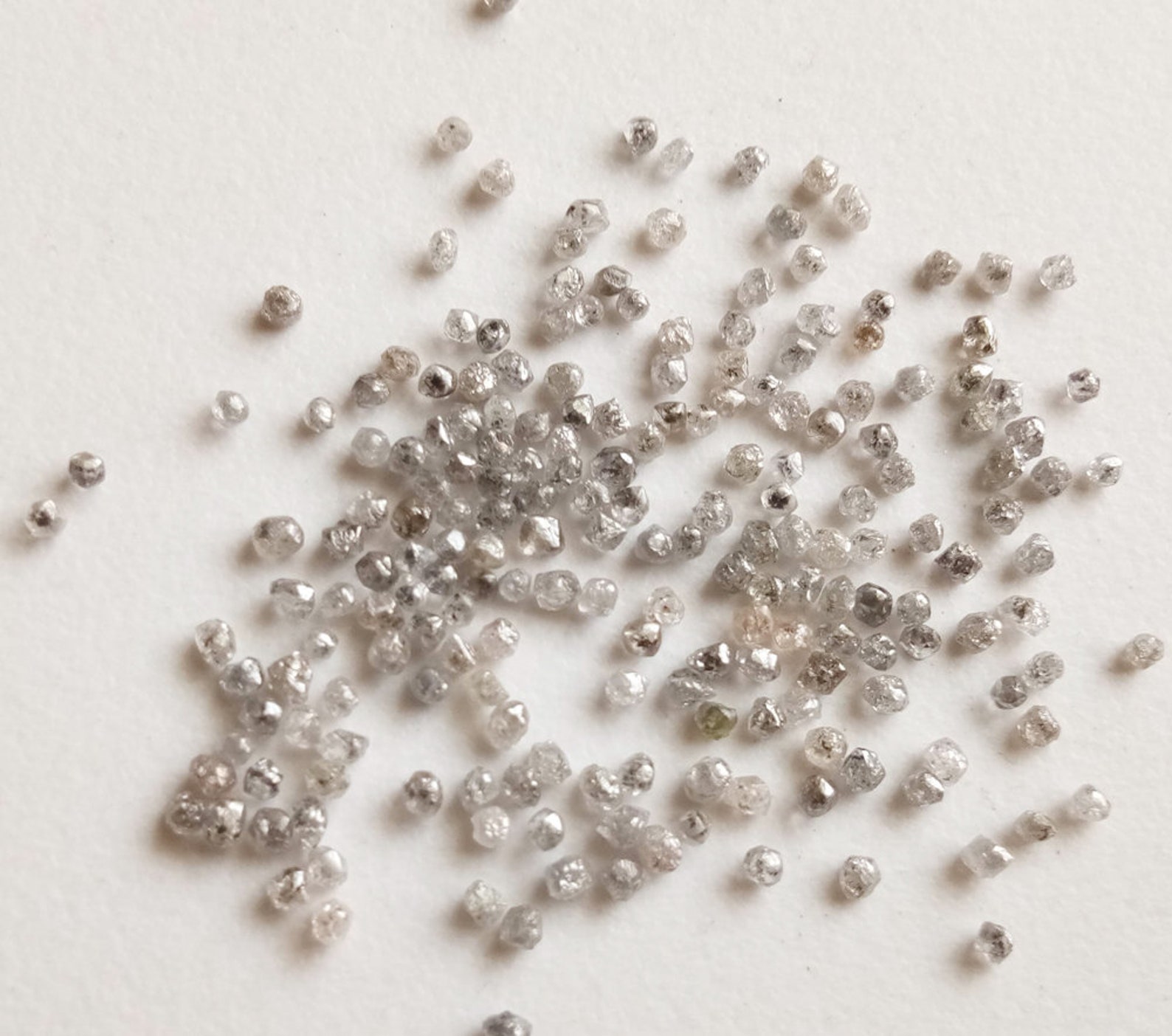 1.5mm Grey Rough Diamond Natural Grey Raw Diamond Uncut Grey - Etsy